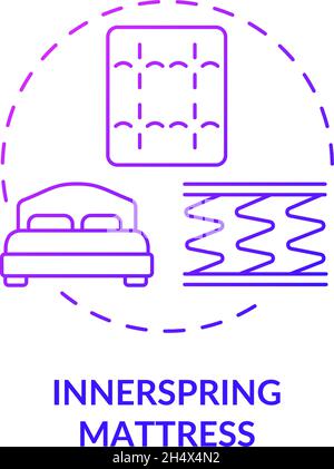 Spine mattress gradient vector icon for dark theme Stock Vector Image ...