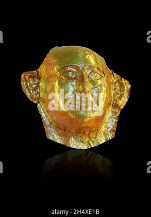 Ancient Egyptian gold death mask of Prince Khaemweset,1279-1213 BC ...