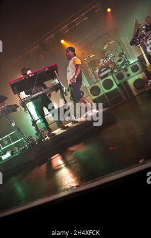 Rudimental perform live on stage at 02 Academy - Birmingham Stock Photo ...