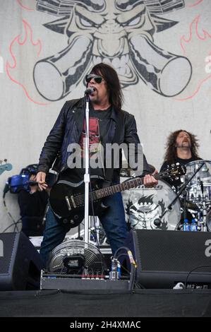 Dave Wyndorf of Monster Magnet perform at the 2011 Soundwave Festival ...