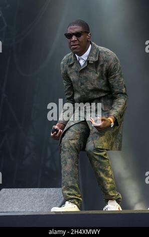Labrinth live on stage on day 1 at Wireless Festival on 4th July at ...