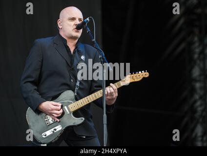 Baz Warne of The Stranglers live on stage on day 2 of V Festival on ...