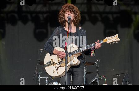 James Edward Bagshaw of Temples live on stage on day 2 at Festival No ...