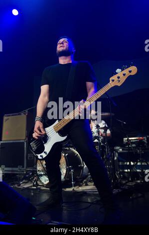 Lonely The Brave performing live on stage on day 1 of Leeds Festival on ...