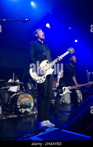 Lonely The Brave performing live on stage on day 1 of Leeds Festival on ...