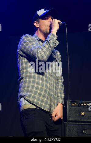 Lonely The Brave performing live on stage on day 1 of Leeds Festival on ...