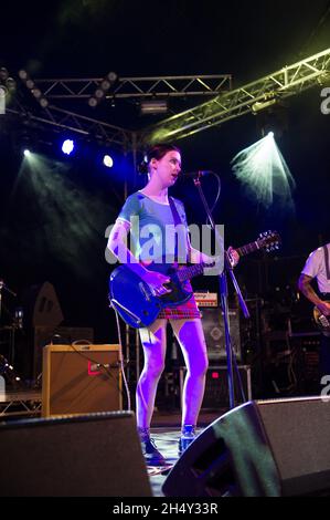 Misty Miller performing live on stage on day 2 of Leeds Festival on ...