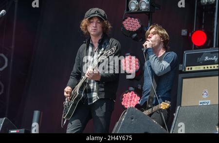 Van McCann of Catfish and The Bottlemen performing live on stage on day ...