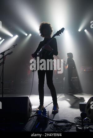 Temples performing live on stage during 6Music Festival 2017 at Tramway ...