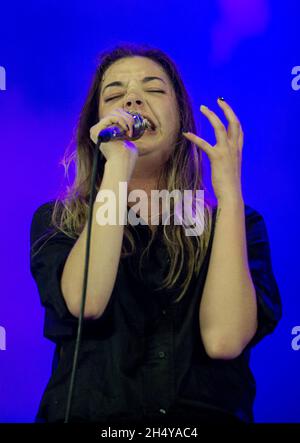 Becca Macintyre of Marmozets performing live on stage on day 3 of Leeds ...