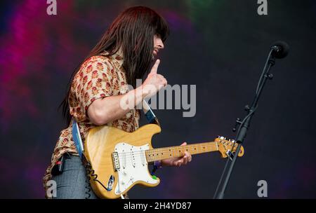 Mark Speer of Khruangbin performs live on stage on day 3 of All Points ...
