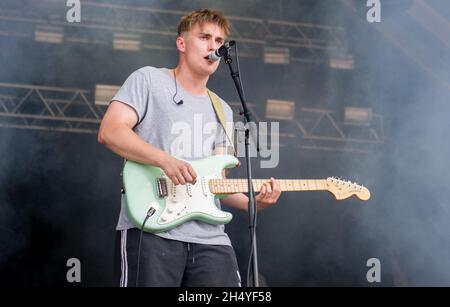 Sam fender live at standon calling festival 2018 Stock Photo - Alamy