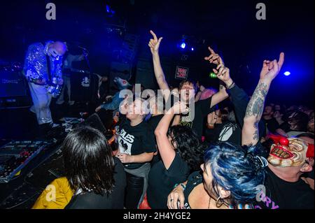 Evil Blizzard performs on 17 November 2018 at Hare & Hounds in ...