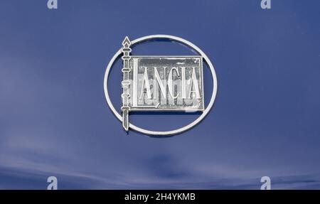 Lancia emblem on a car Stock Photo - Alamy