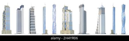 10 side view very detailed renders of fictional design high tech ...