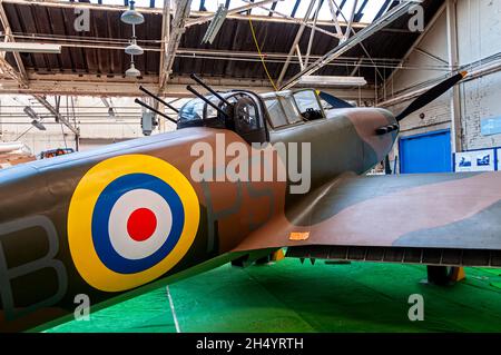 A replica of the Boulton Paul Defiant which was a British interceptor ...