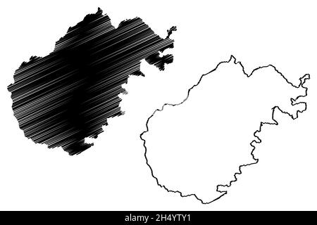 Sheopur district (Madhya Pradesh State, Chambal division, Republic of ...