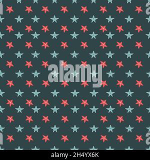 Seamless Pattern of Stars, Vector Seamless Geometry Pattern for ...