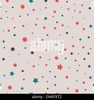 Winter seamless pattern with snowflakes and circles. Design for banner ...