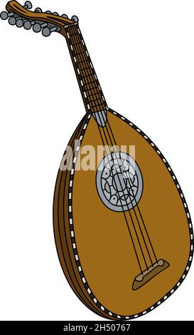 Hand drawing of a classic lute Stock Vector Image & Art - Alamy