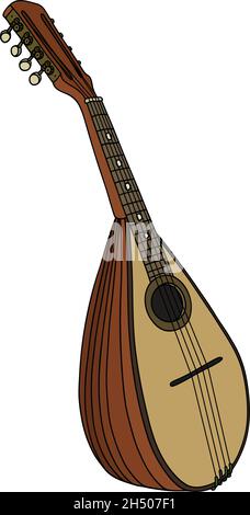 Hand drawing of a classic mandolin Stock Vector Image & Art - Alamy