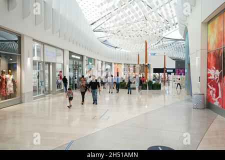 Inside the O2 Arena Shops and Shopping Mall, The Greenwich Peninsula ...