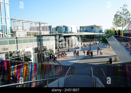 An overview of the Peninsula Square at the O2 Arena, London, England ...