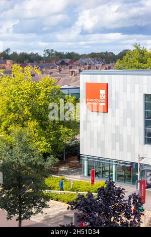 staffordshire university college road campus welcome sign and beacon ...