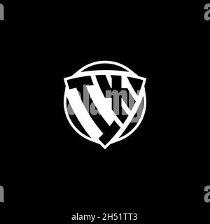 IX logo monogram with triangle shape and circle rounded style isolated on gold colors and black ...