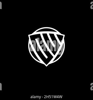 OU Logo letter monogram with triangle shape design template isolated on ...