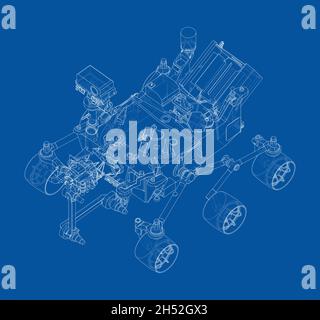 Mars Rover. Vector rendering of 3d Stock Vector Image & Art - Alamy