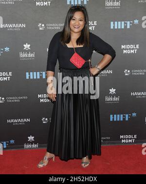 Actress Kimee Balmilero arrives at the 41st Hawai'i International Film ...