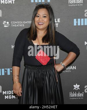 Actress Kimee Balmilero arrives at the 41st Hawai'i International Film ...