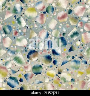 Seamless modern abstract random terrazzo pattern swatch Stock Photo - Alamy