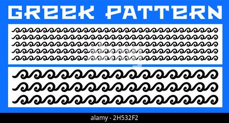 Ancient Greek pattern - seamless set of antique borders from Greece ...