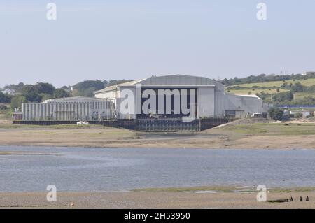 shipbuilding shed at Appledore, north Devon, England, UK Stock Photo ...