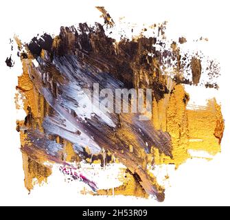 Hand drawn Black paint blob. Brush pen splatter shapes, ink, paint ...