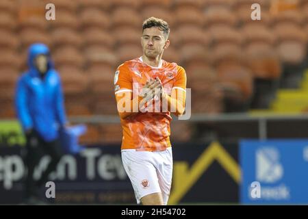 Ryan Wintle #8 of Blackpool applauds the fans Stock Photo - Alamy