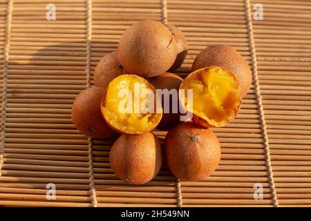 African wild fruits known as mazhanje or masuku (Uapaca kirkiana ...