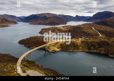 The Kylesku Bridge (known since 2019 by its Gaelic name Drochaid a ...