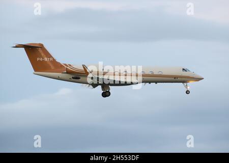 A Gulfstream G450 executive jet owned by the Bank of Utah Trustees ...