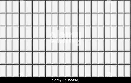 White vertical subway tile seamless pattern. Wall with brick texture ...