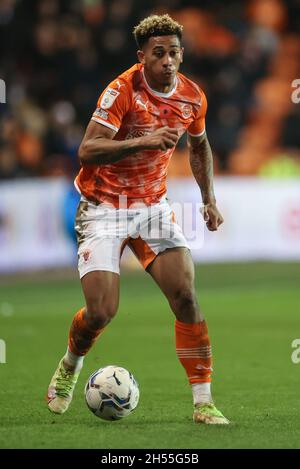 Jordan Gabriel #4 Of Blackpool during the game Stock Photo - Alamy