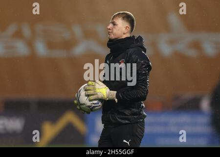 Charlie Monks goalkeeper of Blackpool FC development squad during the ...