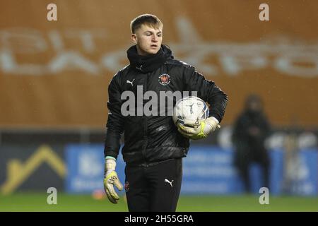 Charlie Monks goalkeeper of Blackpool FC development squad during the ...