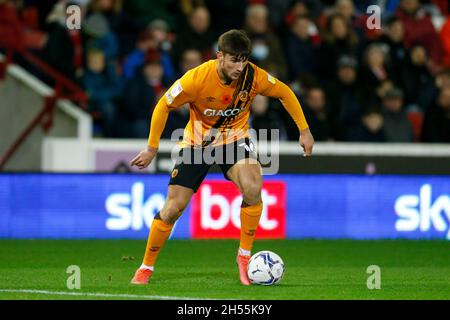 Ryan Longman #16 of Hull City in action during the Sky Bet Championship ...