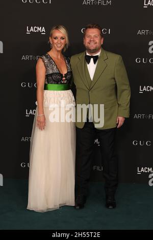 Julia Carey and James Cordon arrive at the 2021 LACMA Art + Film Gala ...