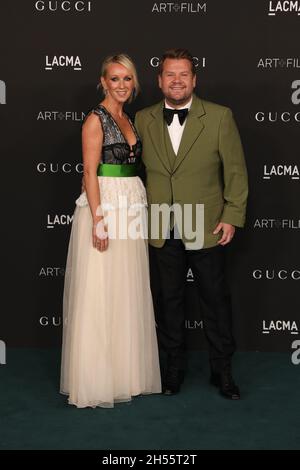 Julia Carey and James Cordon arrive at the 2021 LACMA Art + Film Gala ...