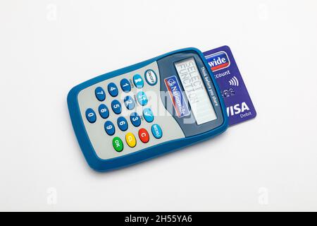 A Nationwide Building Society bank card reader for secure internet ...