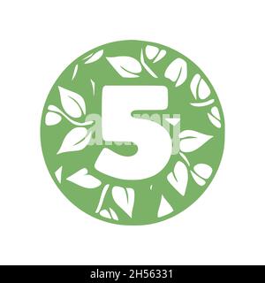 Number 4 natural hand drawn glyph icon. Four symbol vector clip art ...